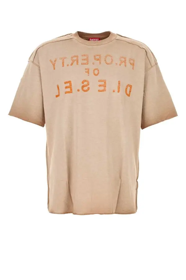 DIESEL® Antiqued Cotton T-look T-shirt