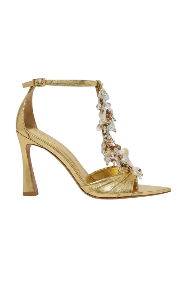 PatBO Lulu Embroidery High Heel Sandals