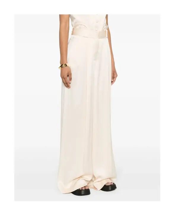 BLAZÉ MILANO High-waisted Wide-leg Trousers