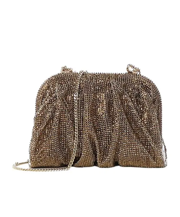 Benedetta Bruzziches Embellished Chain Shoulder Bag - Brown