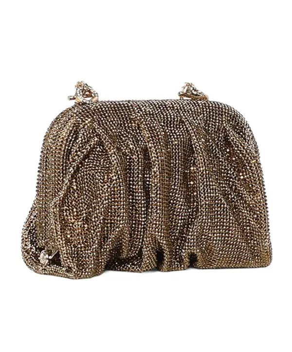 Benedetta Bruzziches Embellished Chain Shoulder Bag - Brown