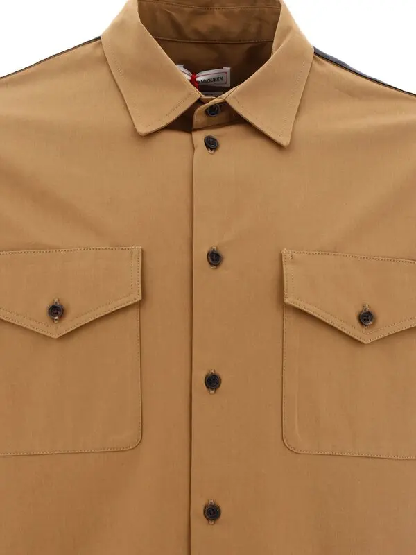Alexander McQueen Logo Detailed Long Sleeved Shirt