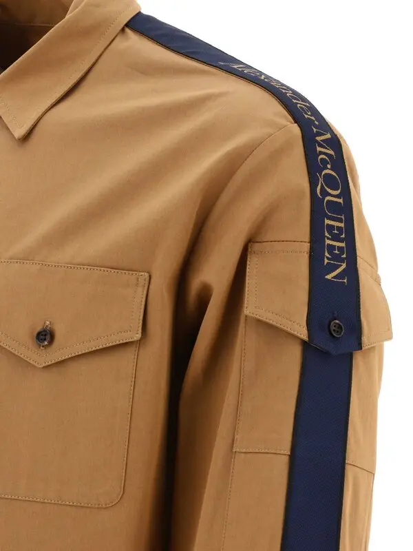Alexander McQueen Logo Detailed Long Sleeved Shirt