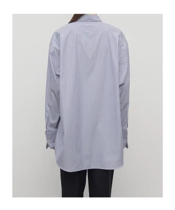 THE ROW Ment Striped Shirt