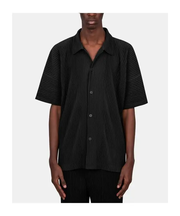 Issey Miyake Homme Plissé Monthly Colors May Pleated Shirt - Black