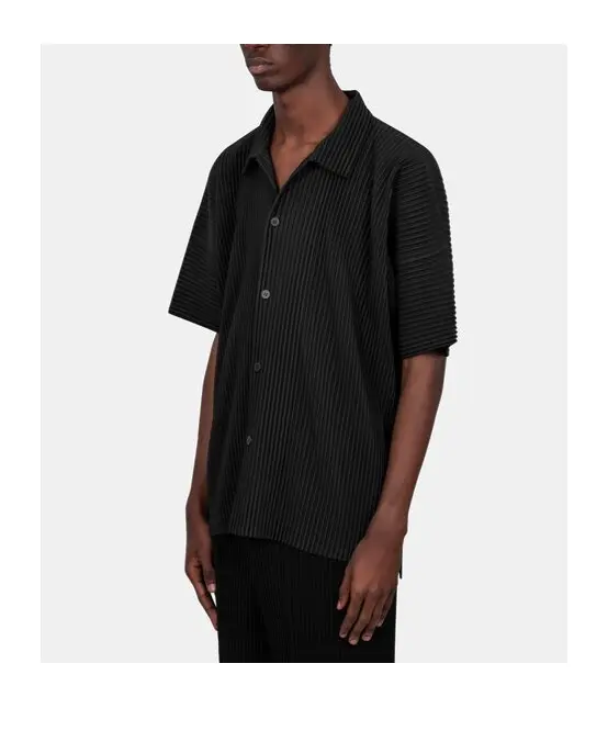 Issey Miyake Homme Plissé Monthly Colors May Pleated Shirt - Black