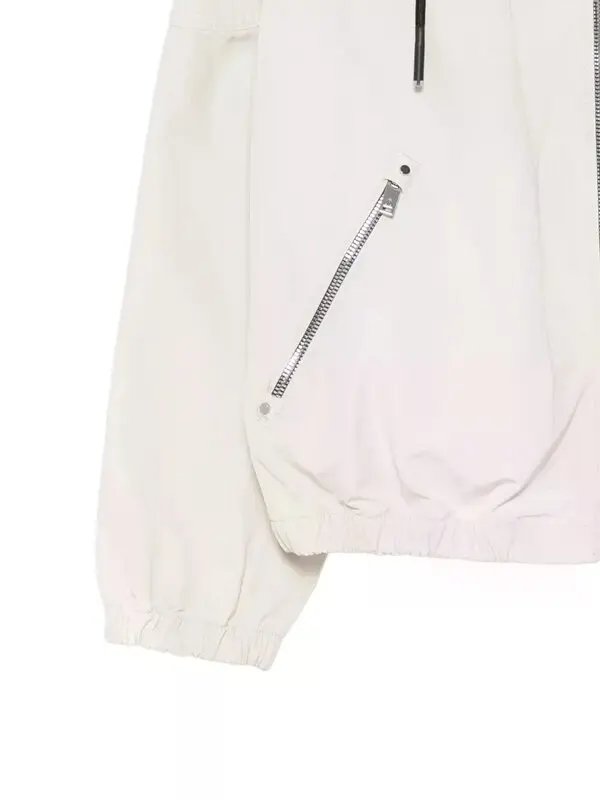 Moose Knuckles Beige Hooded Drawstring Jacket