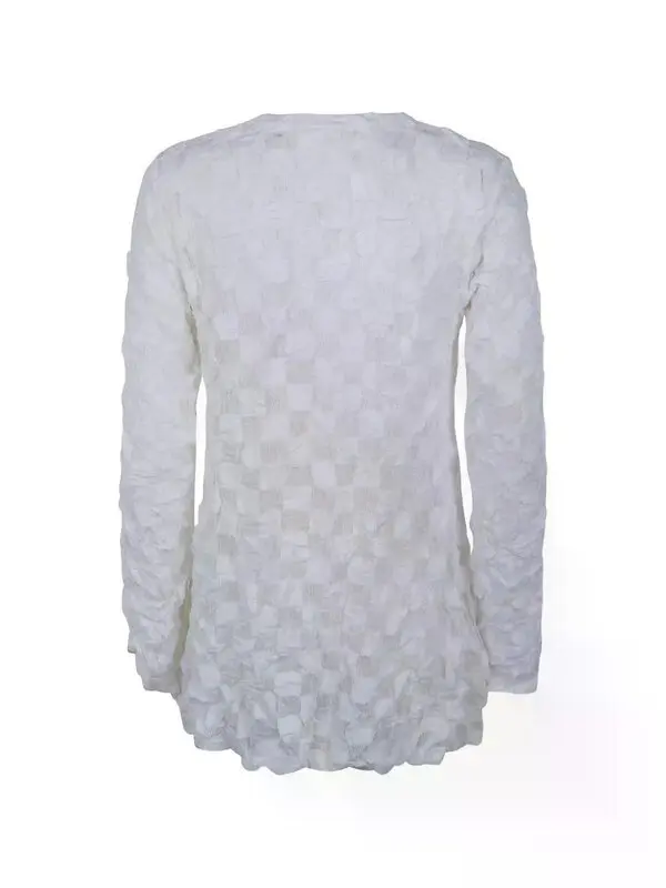 Comme Des Garçons Textured Checkered Top