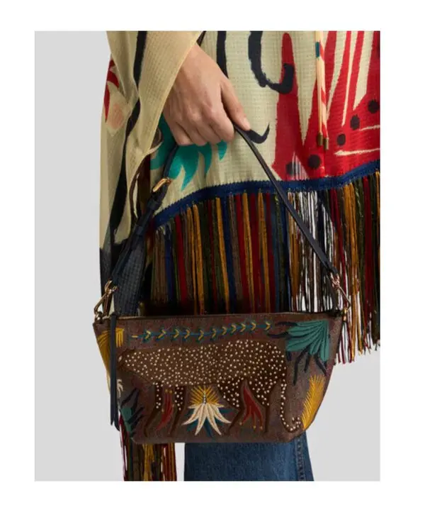 Etro X Tabby Booth Arnica Crossbody Bag With Embroidery
