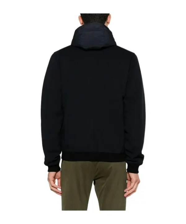 MOORER Callum-tz Hooded Bomber Jacket - Black