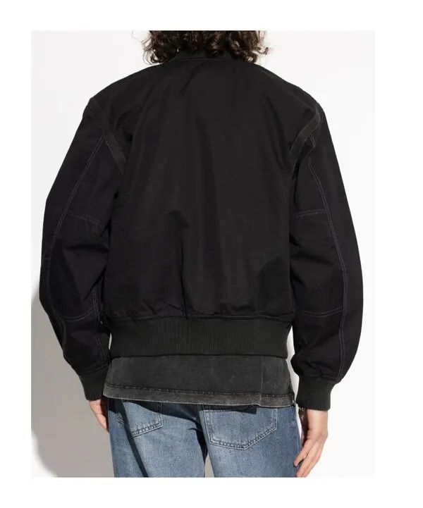 DIESEL® Long-sleeved Zip-up Bomber Jacket