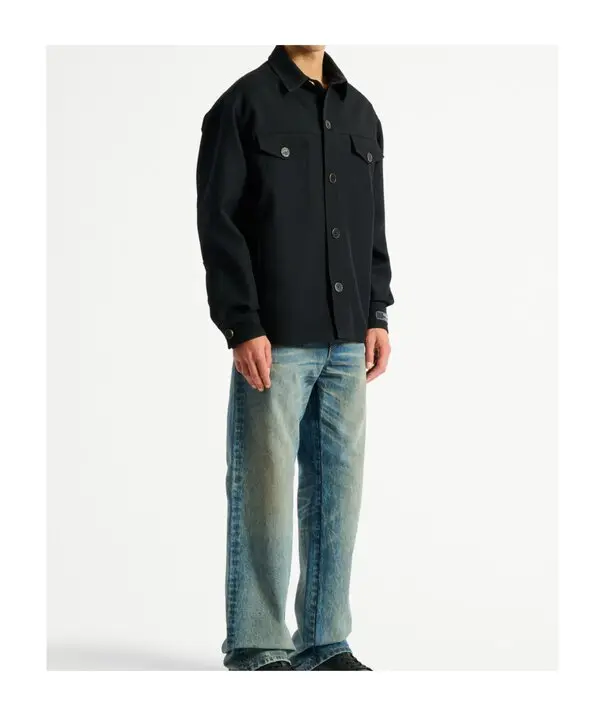 Balmain Wool Twill Overshirt