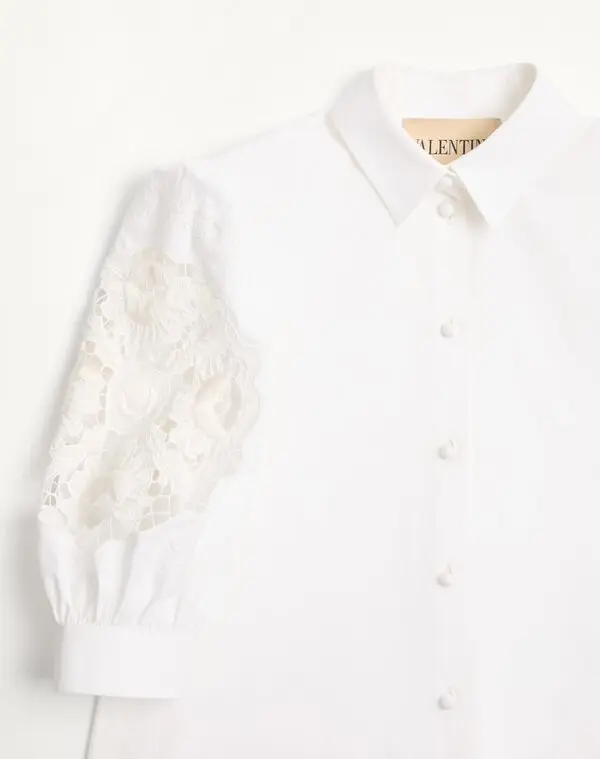 Valentino Garavani Embroidered Poplin Shirt
