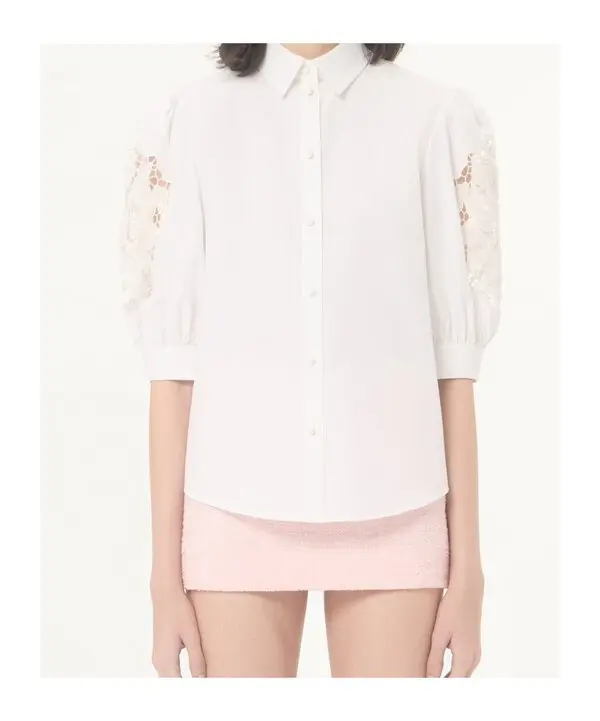 Valentino Garavani Embroidered Poplin Shirt