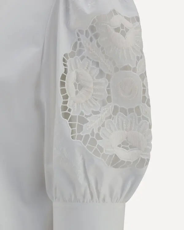 Valentino Garavani Embroidered Poplin Shirt