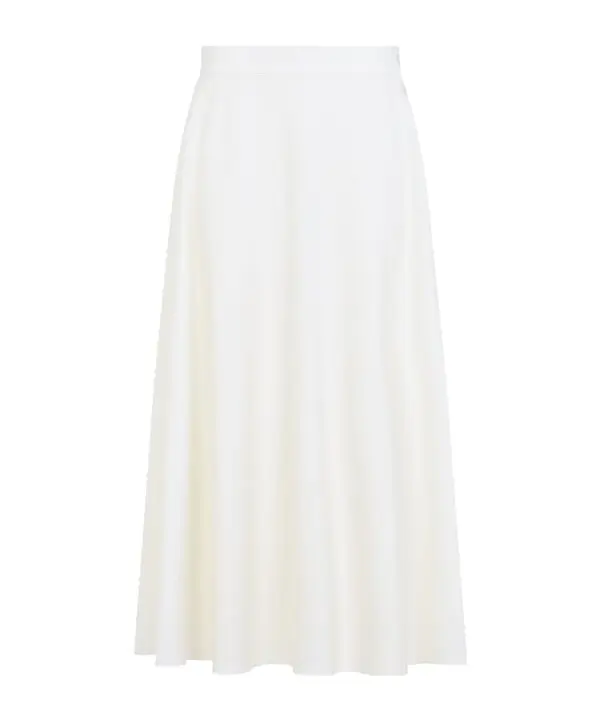Ralph Lauren Button-down Skirt With Pleated Hem