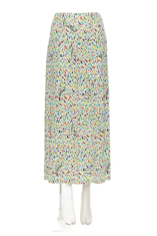 Valentino Garavani Patterned Midi Skirt