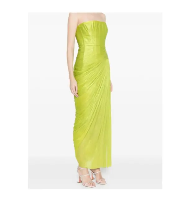 MARIA LUCIA HOHAN Sleeveless Draped Midi Dress