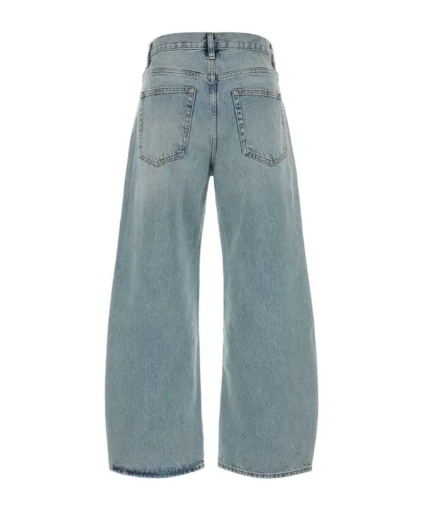 FRAME The Bow Wide-leg Jeans - Gray