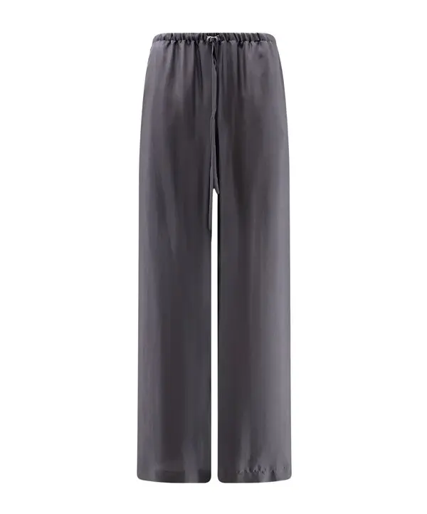 ALYSI Drawstring Wide-leg Pants - Grey