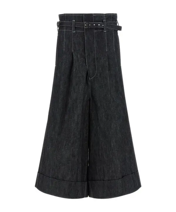 Junya Watanabe High-waisted Wide-leg Jeans