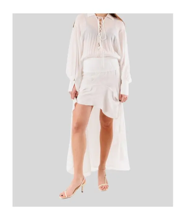 Patrizia Pepe Lace-trim High-low Dress