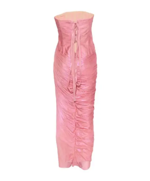 MARIA LUCIA HOHAN Strapless Draped Dress