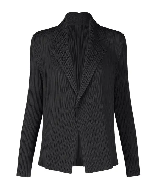 Issey Miyake Single Breasted Pleated Jacket