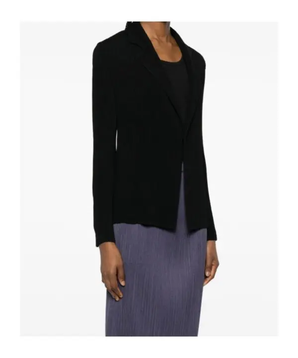 Issey Miyake Single Breasted Pleated Jacket