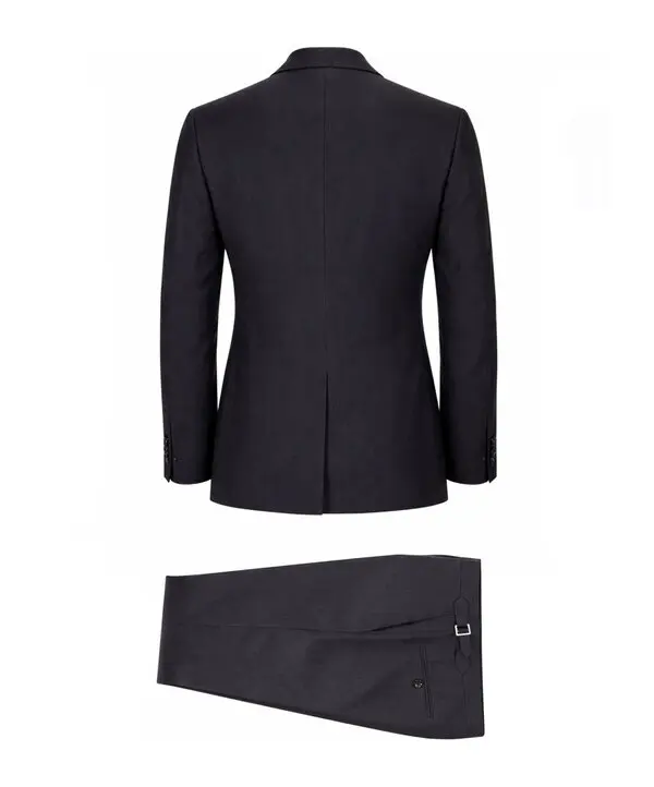 LARDINI Two-piece Wool Suit - Black