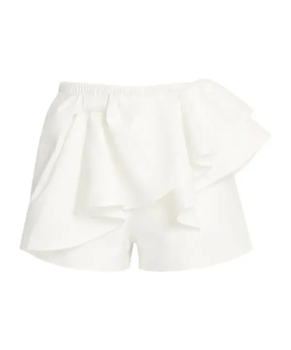 SHUSHU/TONG Ruffled Mini Skirt - White