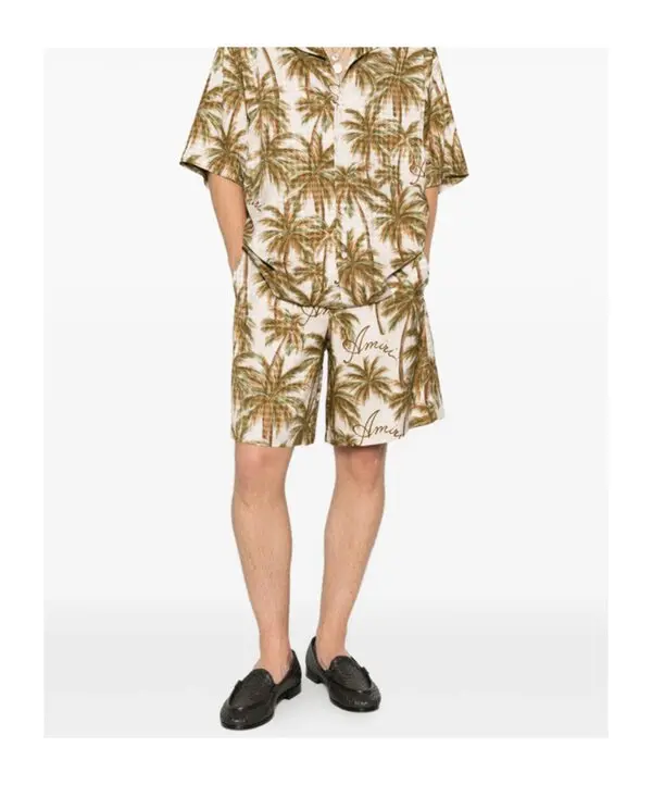 Amiri Printed Palm Tree Shorts