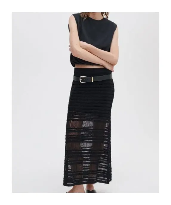 RAG  BONE Rag & Bone Ribbed Midi Skirt