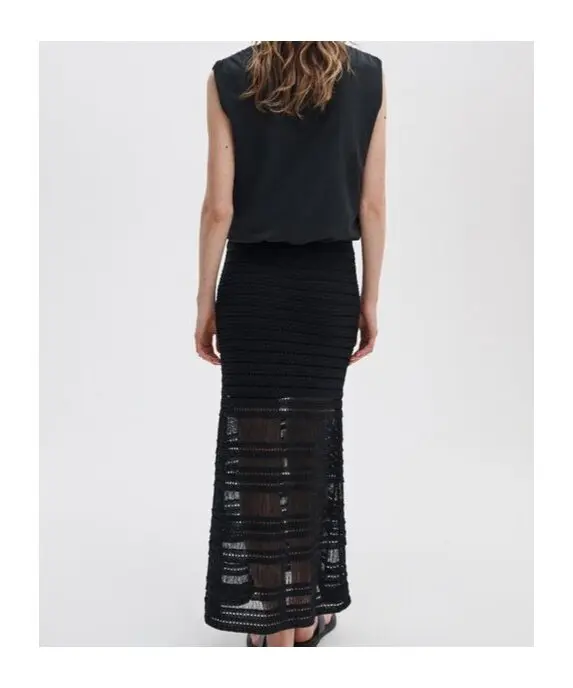 RAG  BONE Rag & Bone Ribbed Midi Skirt