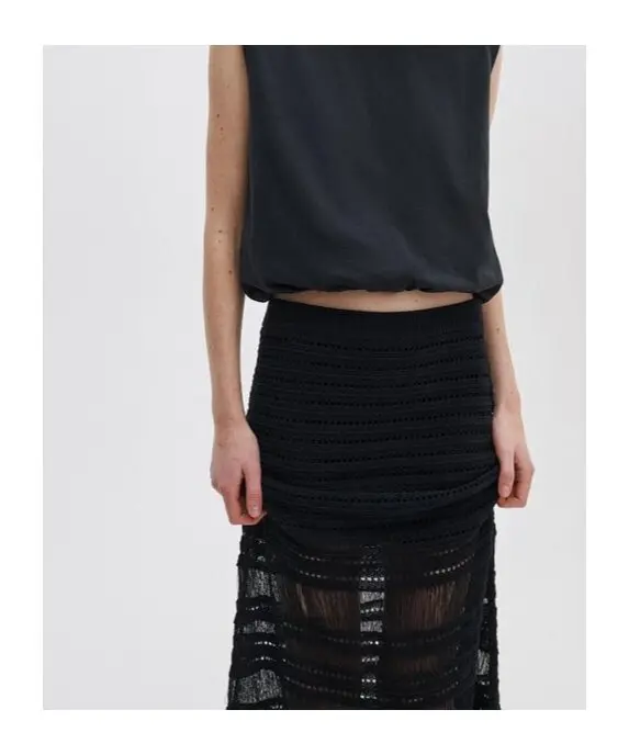 RAG  BONE Rag & Bone Ribbed Midi Skirt