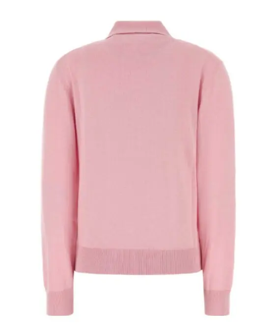 BLAZÉ MILANO Ribbed Polo Knit Top