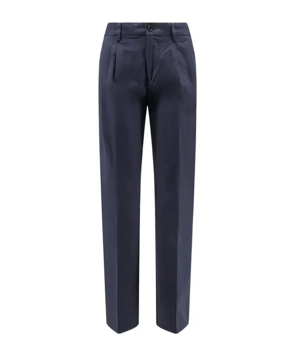 Aspesi Pleated Zipper Casual Pants - Black