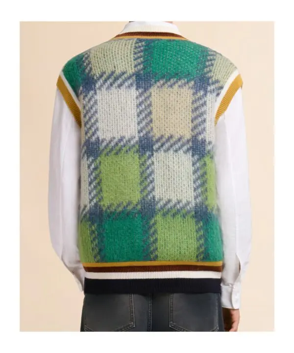 Marni Checked Mohair Vest