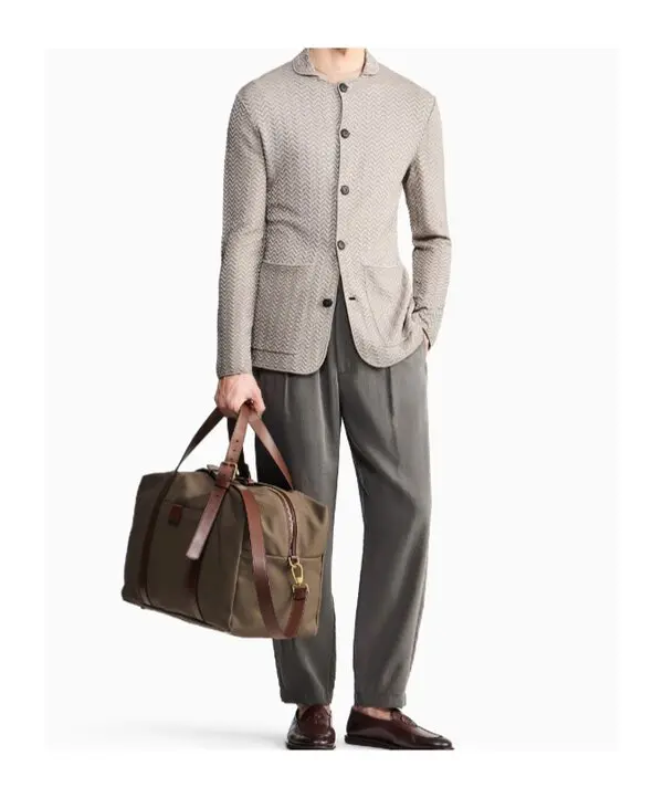 Giorgio Armani Chevron Knit Jacket