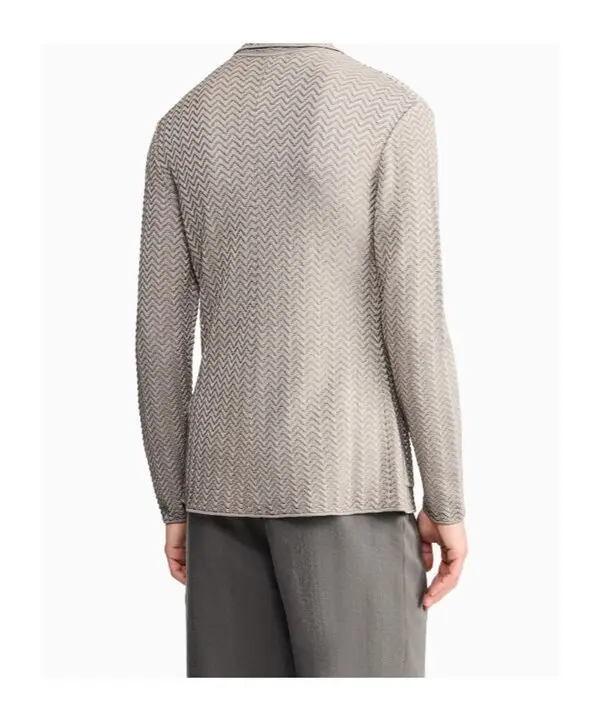 Giorgio Armani Chevron Knit Jacket