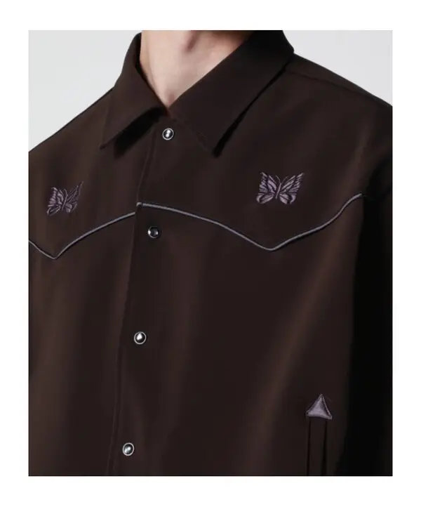 Needles Piping Cowboy Jacket In Stretch Polyester