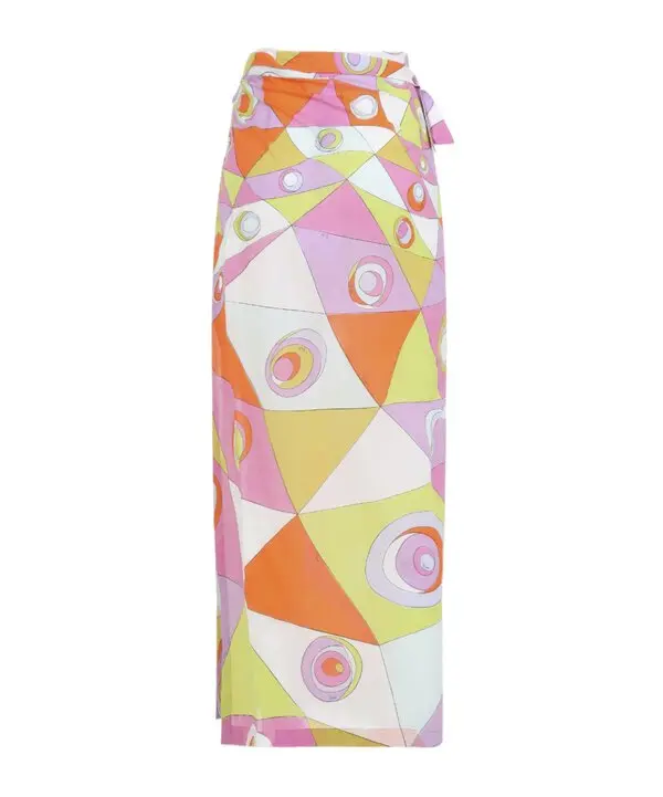 Emilio Pucci Sheer Printed Pareo Beachwear