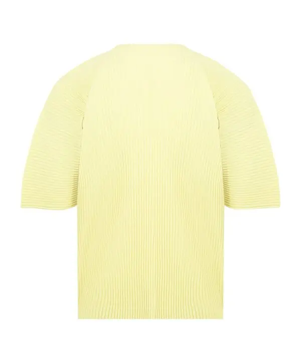 Issey Miyake Homme Plissé Monthly Colors May Pleated T-shirt - Yellow