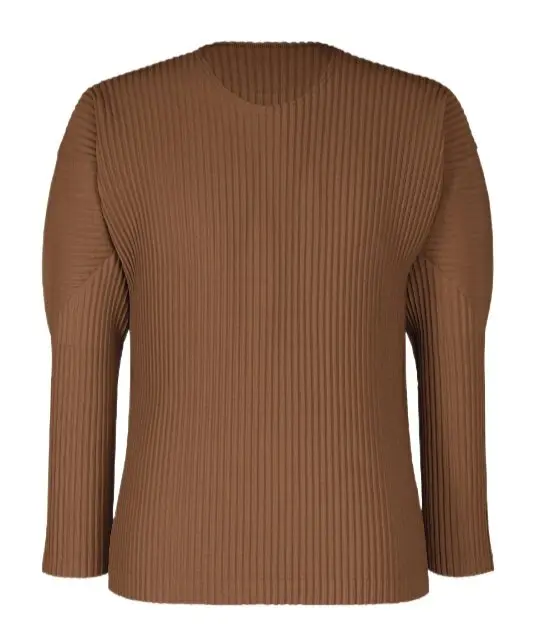 Issey Miyake Color Pleats Pleated Long-sleeve T-shirt