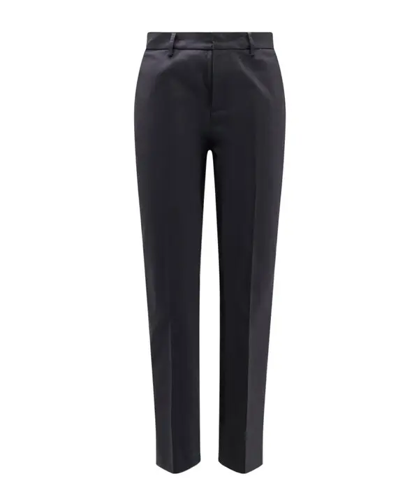 Aspesi Tailored Straight Leg Pants With Slit Hem