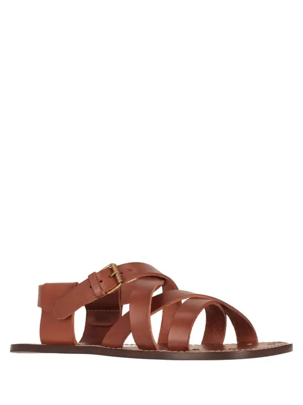 Saint Laurent Cheever Buckle-fastening Flat Sandals