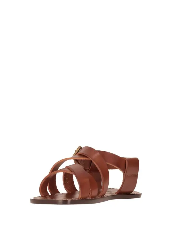 Saint Laurent Cheever Buckle-fastening Flat Sandals