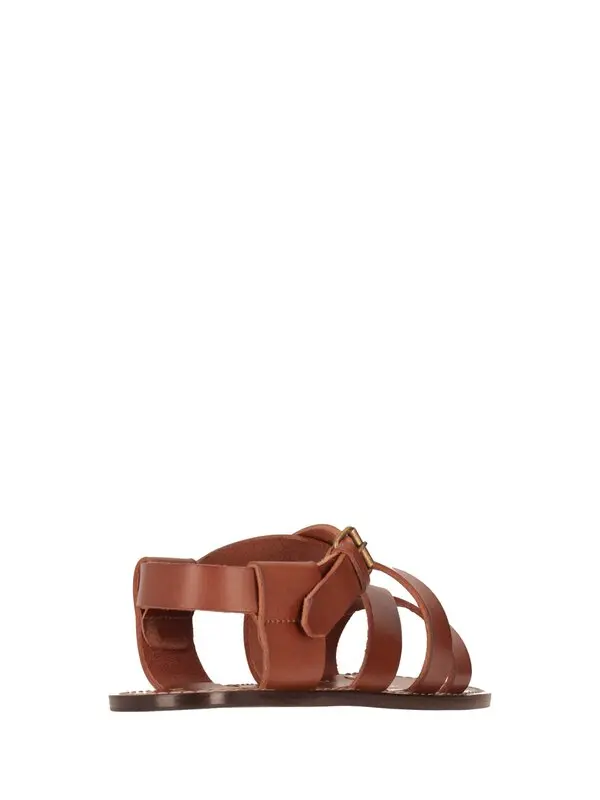 Saint Laurent Cheever Buckle-fastening Flat Sandals