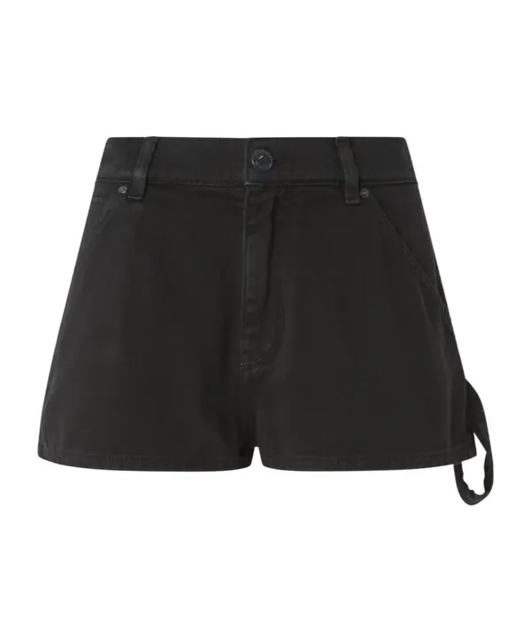 Pinko Logo Patch Denim Shorts
