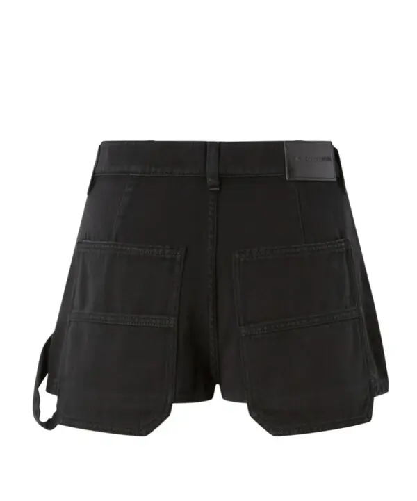Pinko Logo Patch Denim Shorts